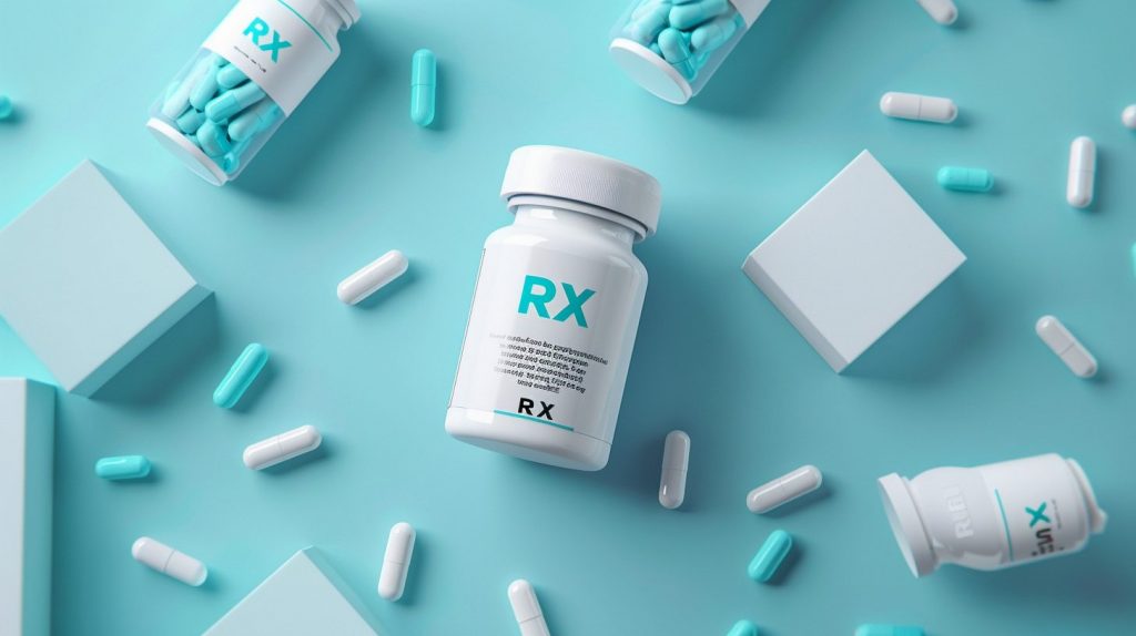 Pharma Packaging von pharmazeutischen RX Medikamenten
